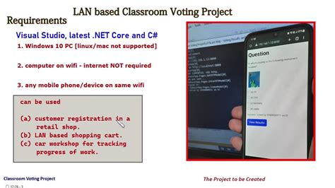 The Project To Be Created Lan Based Voting Project Aspnet Core Youtube