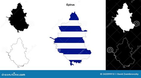 Epirus Outline Map Stock Illustration Illustration Of Contour 342099910