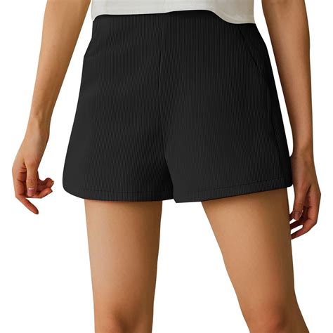 Xjdjhc Womens Shorts Casual High Waist Yoga Shorts Ladies Lift Gym Wear