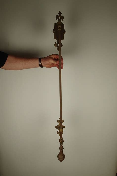 Impressive Antique Brass Bell Pull