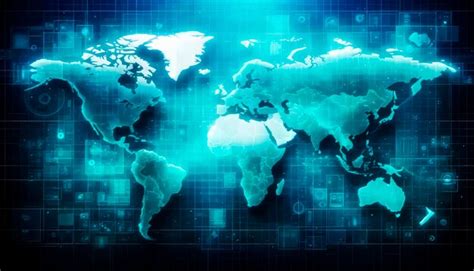 Premium Ai Image Illuminated Digital Globe Showcasing International