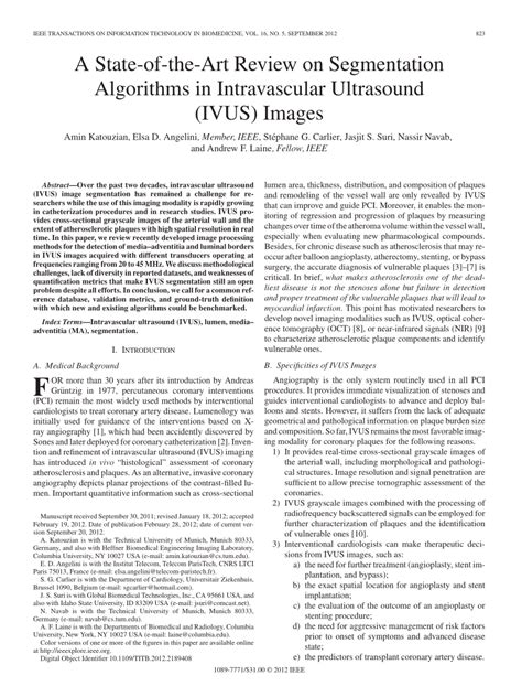 pdf a state of the art review on segmentation algorithms in