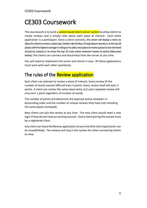 pt uoe bsc cs 3 ce303 main coursework question paper ce303 coursework