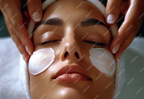 Premium Photo Girl Getting A Facial In A Spa Premium Photo Girl Getting A Facial In A Spa