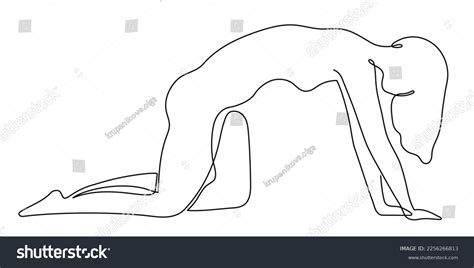 Naked Woman One Line Art Hand Stock Vector Royalty Free Shutterstock