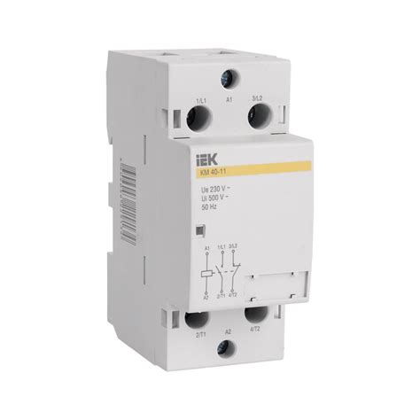 Модульный контактор IEK КМ40-11, AC MKK10-40-11 - выгодная цена, отзывы ...