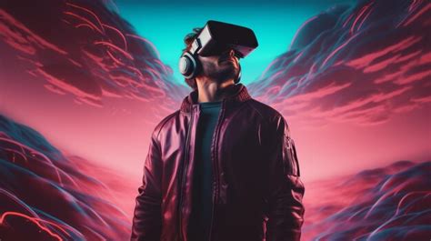 Premium Ai Image 3d Rendering Of Man With Vr Glasses