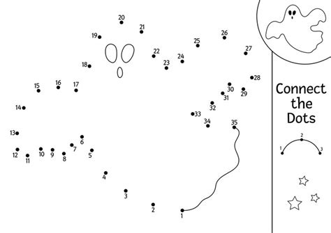 Premium Vector Vector Halloween Dottodot And Color Activity With Cute