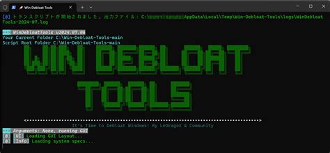 Review Of Win Debloat Tools A Tool That Changes Windows To The Minimum Required Configuration