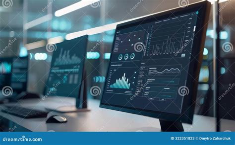 Computer Screen Displaying A Clean Intuitive Network Monitoring Dashboard With Real Time Data
