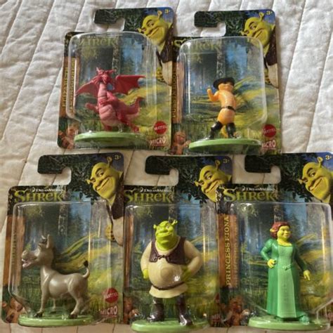 Shrek Dreamworks Set Of 5 Mattel Micro Collection Toys Mini Figures New