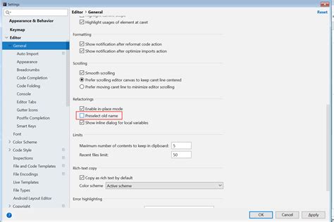 Eclipse Intellij Idea Make Refactor Rename Not Select The Whole