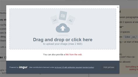 Using Copy Paste To Upload Images In Firefox Meta Stack Overflow
