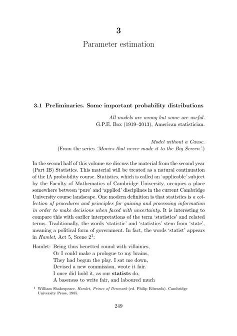Parameter Estimation Chapter Probability And Statistics By Example