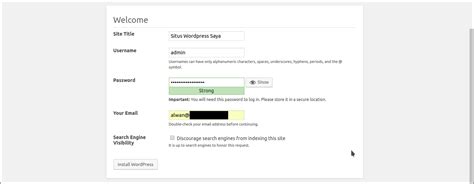 Cara Install Wordpress Secara Manual Melalui Cpanel