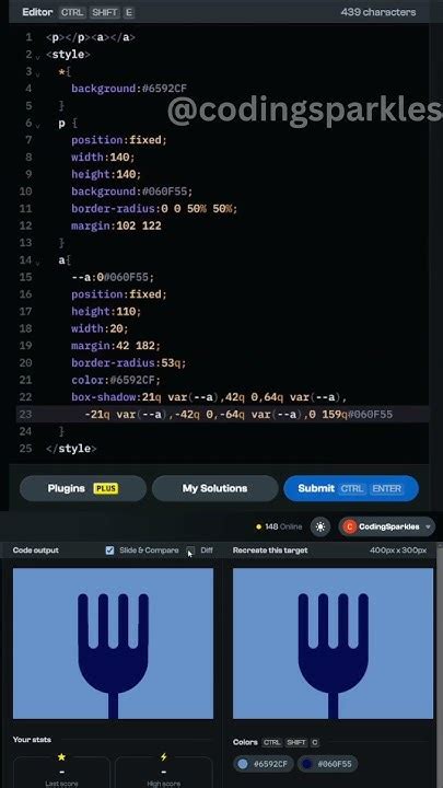 Css Battle Forking Crazy Target 8 Battle 1 Css Challenge Youtube