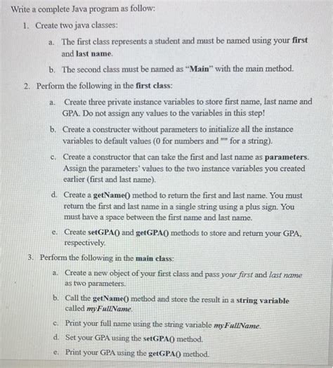 Solved Write A Complete Java Program As Follow 1 Create Chegg Com