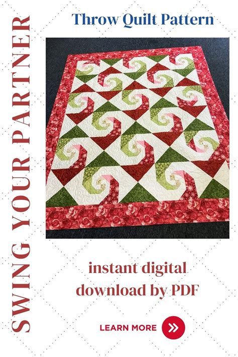 Swing Your Partner Twin Quilt Pattern PhoebeMoon Quilt Designs