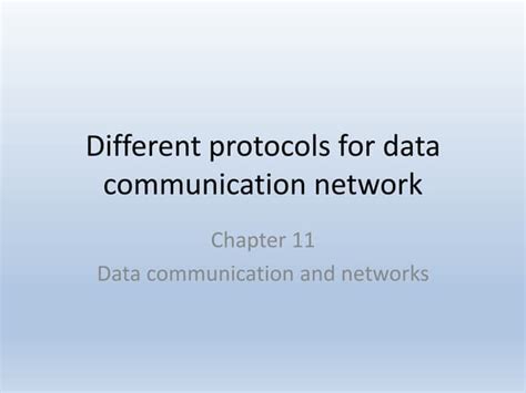 Multiple Access Protocols In Data Communication Networks Pptx