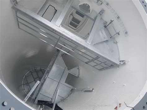 Wind Turbine Tower Internals Steel Frame Fabrication