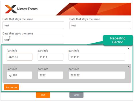 create a save button on nintex form to save and open new form with