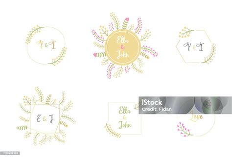 꽃 벡터 프레임입니다 텍스트에 대 한 장식 꽃 배경의 집합입니다 벡터 꽃 웨딩 모노 그램 컬렉션입니다 꽃 템플릿봄 여름 필드입니다 개체 그룹에 대한 스톡 벡터 아트 및 기타