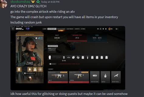 Bob On Twitter Keep The Inventory Of Any Backpack In DMZ With This Simple Glitch Someone In