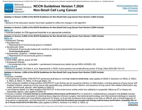 Nccn Clinical Practice Guideline In Oncology Pdf Lung And Respiratory Health Diseases And