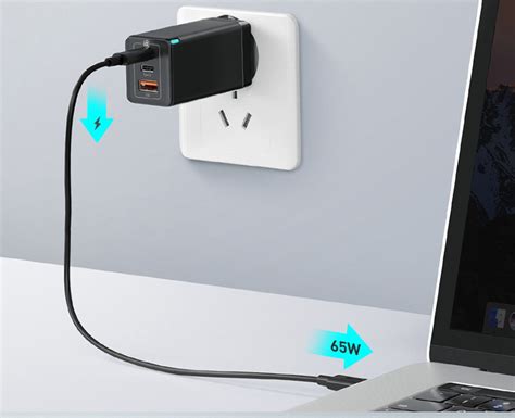 New Baseus Gan Pro Quick Charger C U W With Fast Charging Cable Type C To Type C For Iphone