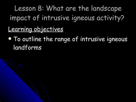 Intrusive Igneous Activity Ppt