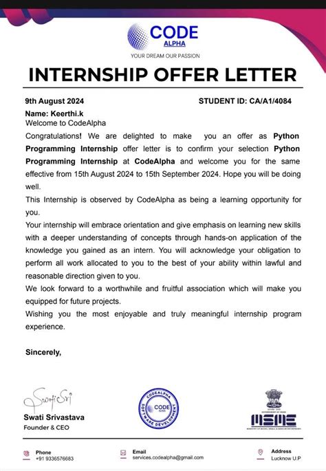 Codealpha Phythonprogramming Internship Keerthi Kadimi