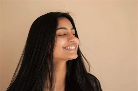 Indian Woman Smiling Dimples Person Premium Photo Rawpixel