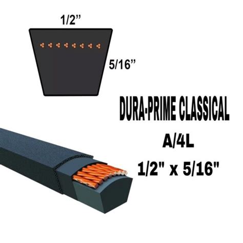 A100 Or 4l1020 12 X 102in V Belt Dandd Dura Prime Classical Summit