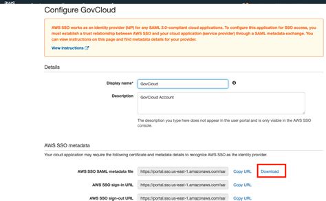 using aws sso with microsoft azure ad to federate to aws govcloud us