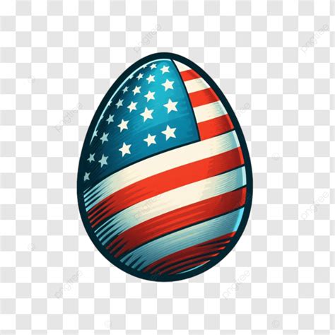 An American Flag Egg Surrounded By Multiple Eggs Symbolic
