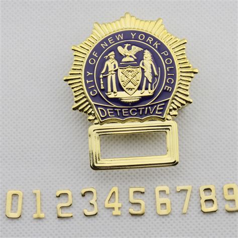 Ny New York Detective Police Badge Replica Movie Props Ny New York