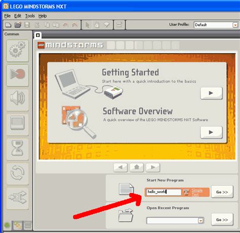 Simple Hello World NXT Robot