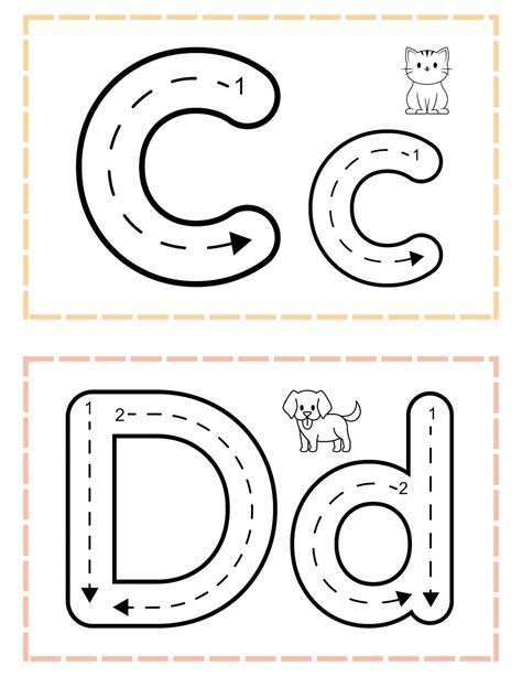 Alphabet Tracing Worksheets Daycare Learning Worksheets Preschool Abc