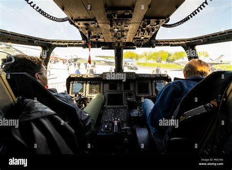 Cockpit Of The Vstol Military Transport Aircraft Bell Boeing V 22