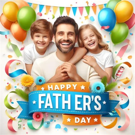 Premium Photo Happy Fathers Day