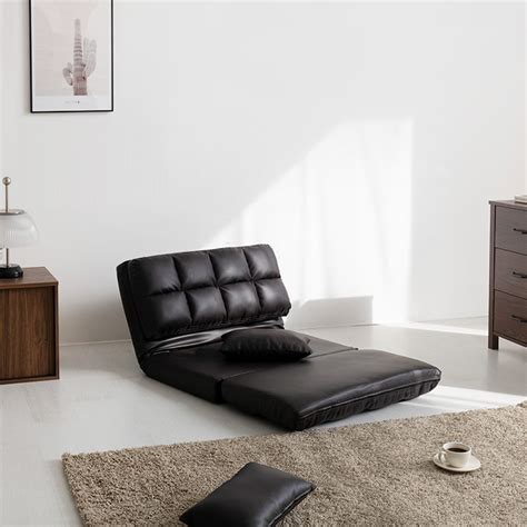 마켓비 Ambo 2인 좌식 소파베드 블랙브라운 62621391 위시버킷