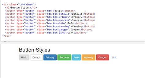 cara membuat tombol button dengan bootstrap valid amp
