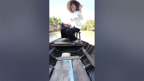 River Rush Girl Drives A Boat Cute Thailand Women Funny River Gril Youtube