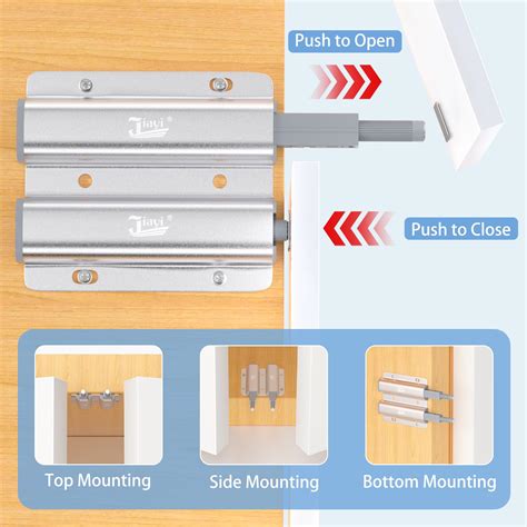 Metal Cabinet Door Catches Heavy Duty 2 Pack Double Cabinet Push To Open Door