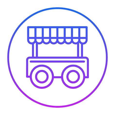Premium Vector Food Cart Vector Illustration