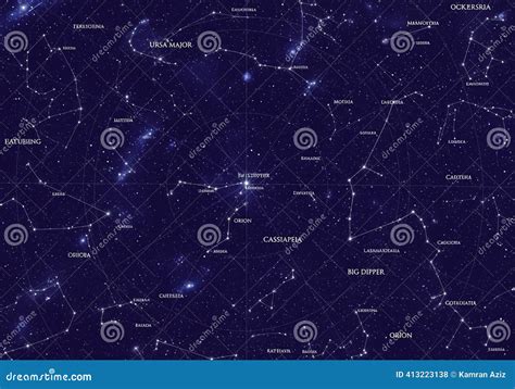 Cassiopeia Star Constellation Night Sky Cluster Of Stars Deep Space