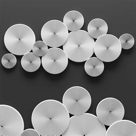 Decoración De Pared De Círculos Modelo 3d 9 Unknown Max Fbx Obj