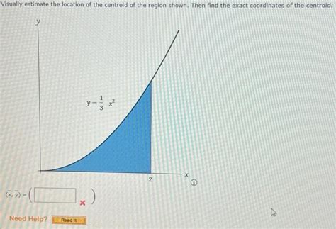 Solved Visually Estimate The Location Of The Centroid Of The