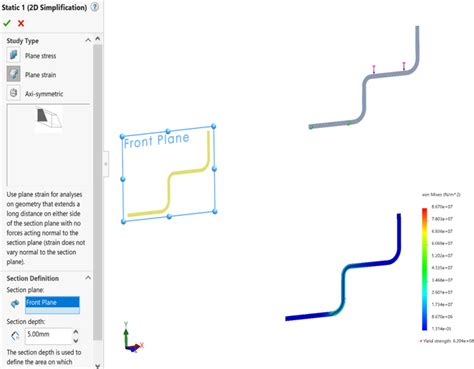 2d Simplification Using Solidworks Simulation Beacon India