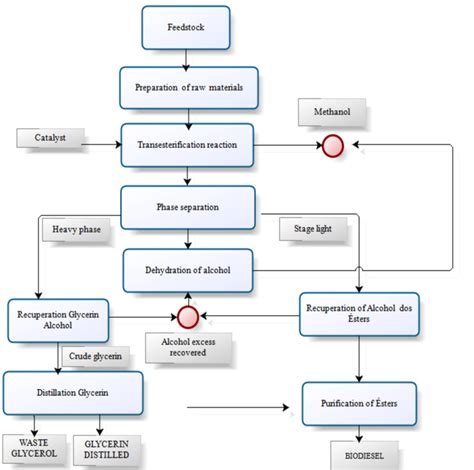 Flowchart Of The Biodiesel Production Process In The Considered Plant